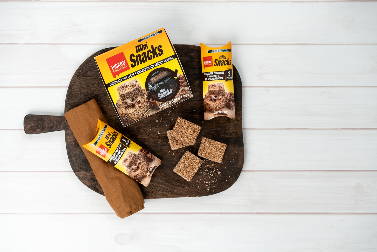 Mini Snacks® de Chocolate con Leche Sin Azúcar – Picard Chocolates México